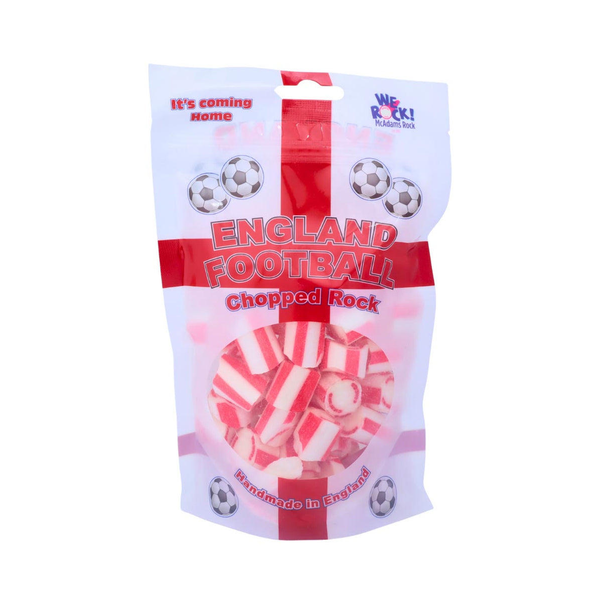 McAdam's England Football Chopped Rock Pouch 150g — The Sweet Store