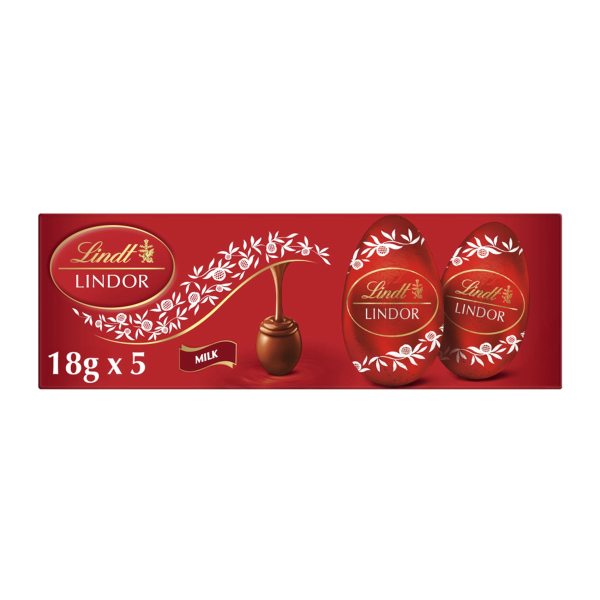 Lindt Lindor Filled Milk Chocolate Easter Eggs Multipack 90g — The ...