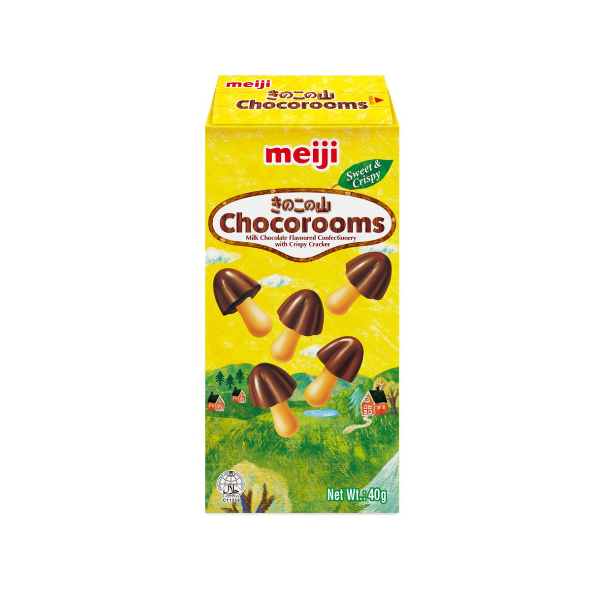 Meiji Chocorooms Chocolate Biscuits Box 40g — The Sweet Store