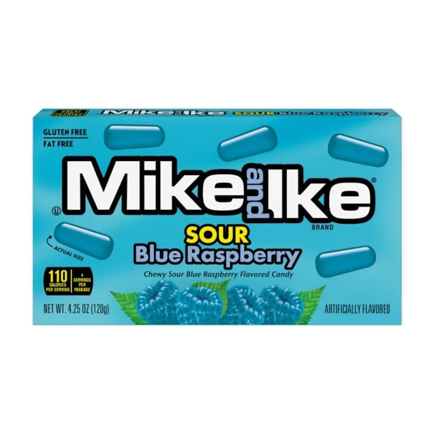 Mike & Ike Sour Blue Raspberry Theatre Box 120g — The Sweet Store