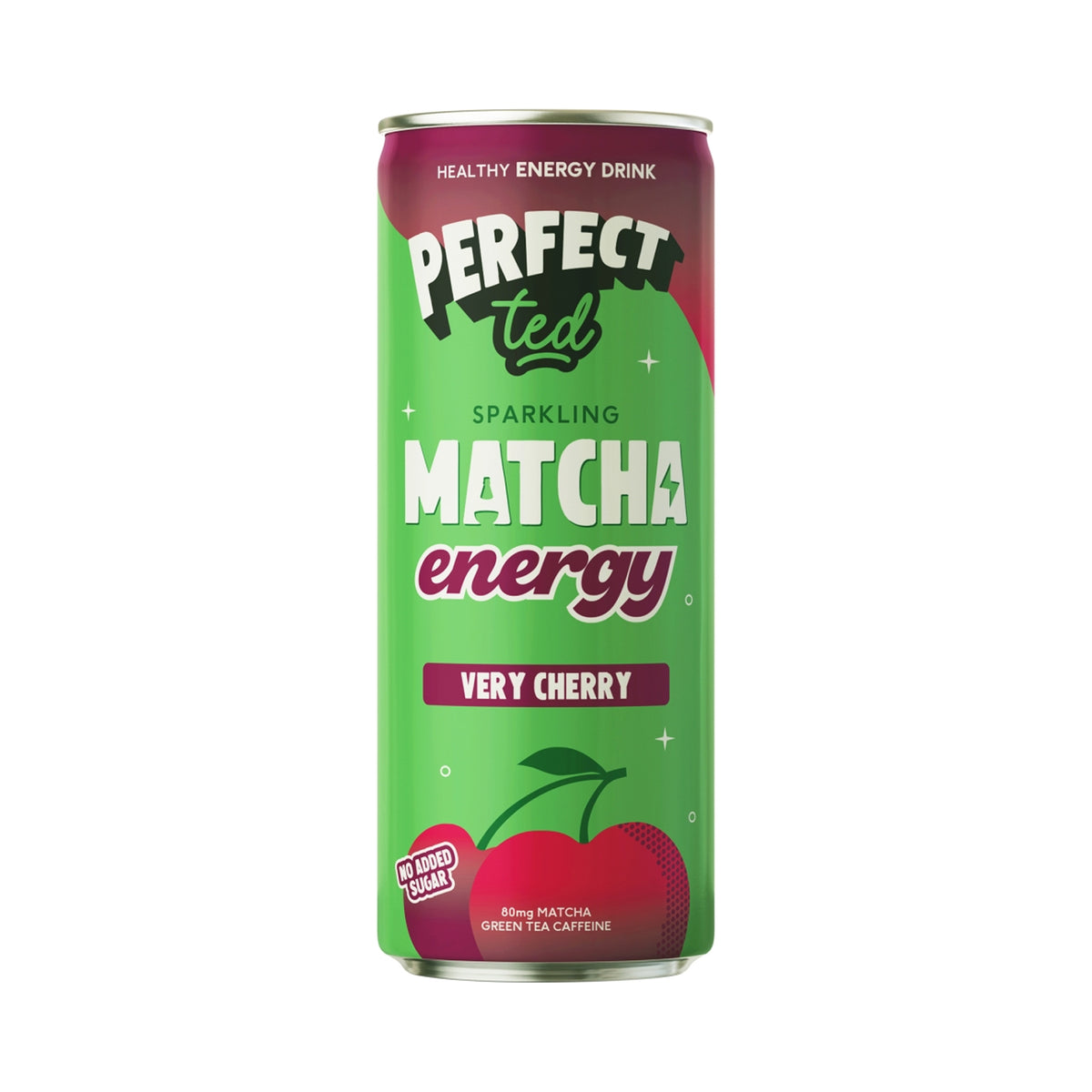 Perfect Ted Sparkling Matcha Energy Very Cherry Can 250ml — The Sweet Store