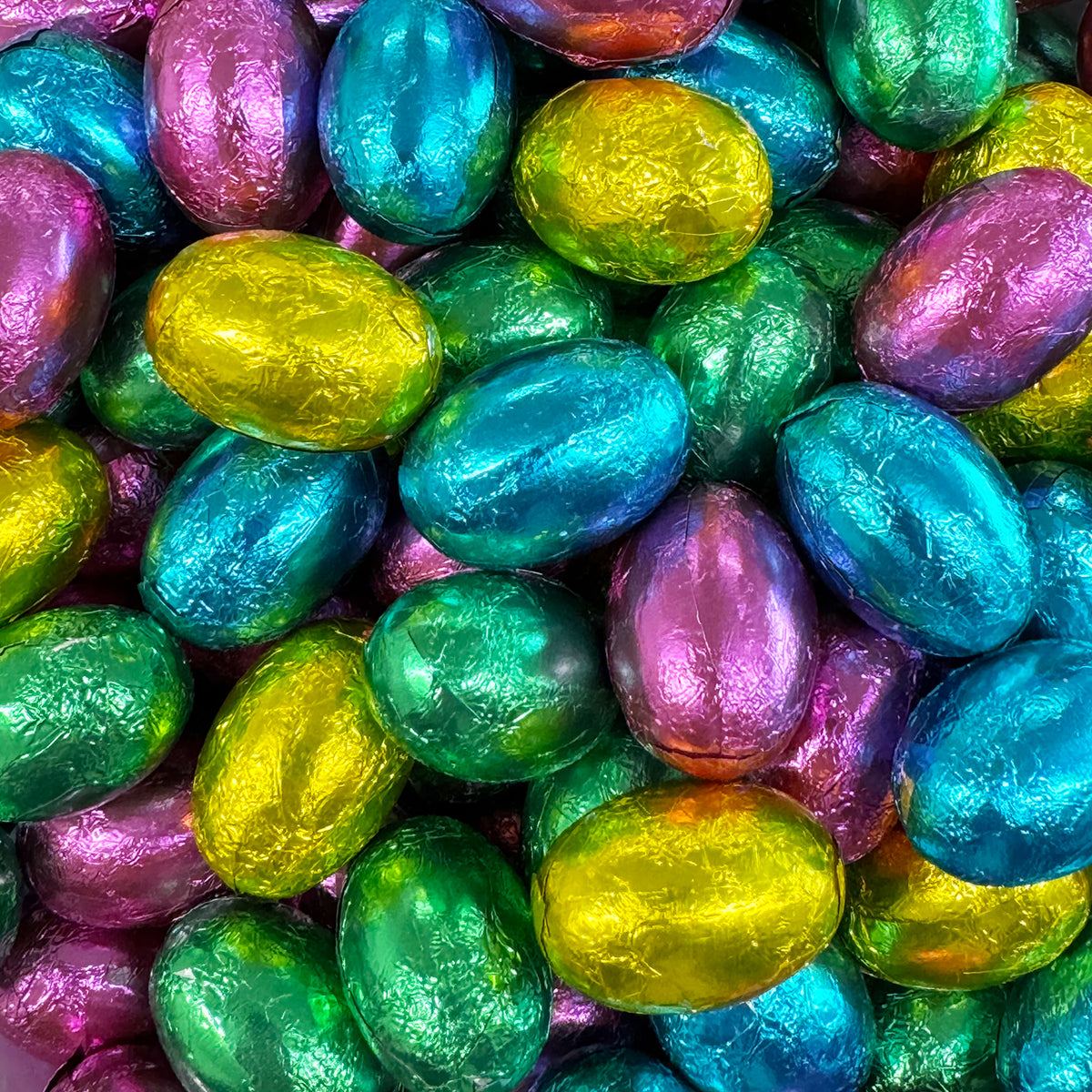 Luxury Milk Chocolate Foiled Mini Eggs 250g — The Sweet Store