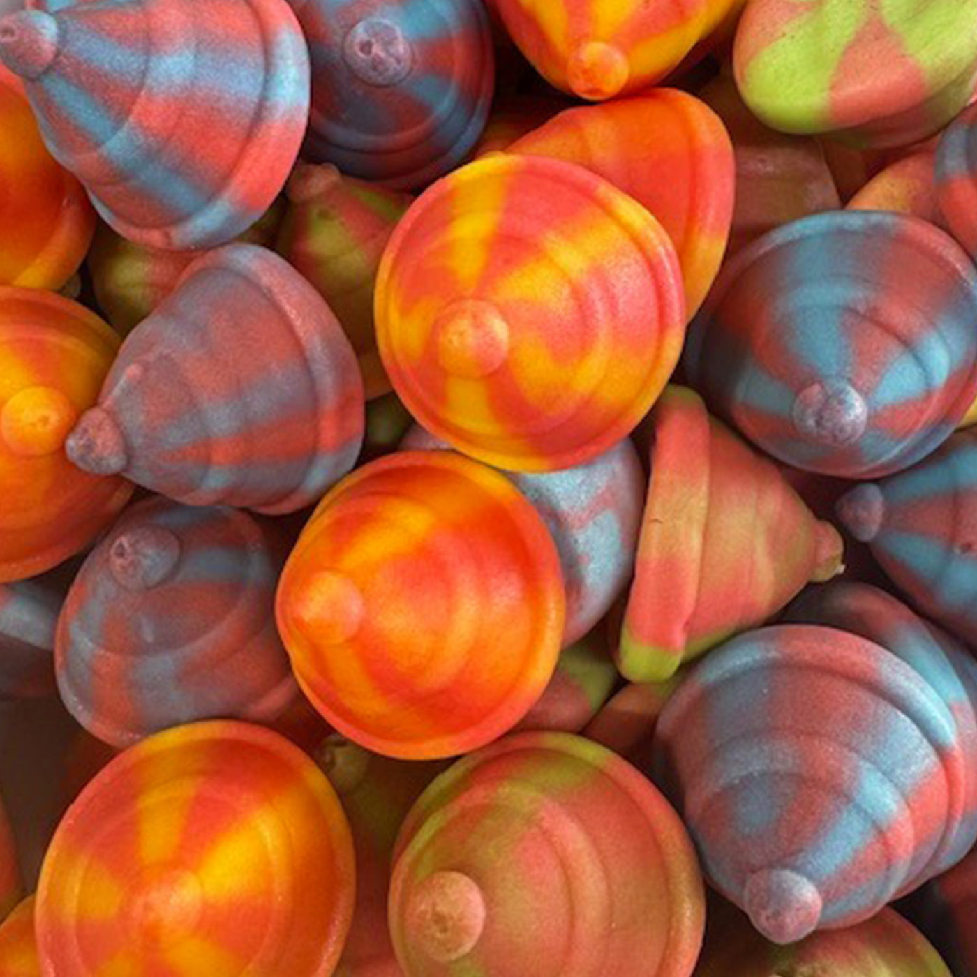 Damel Multicoloured Spinning Tops — The Sweet Store