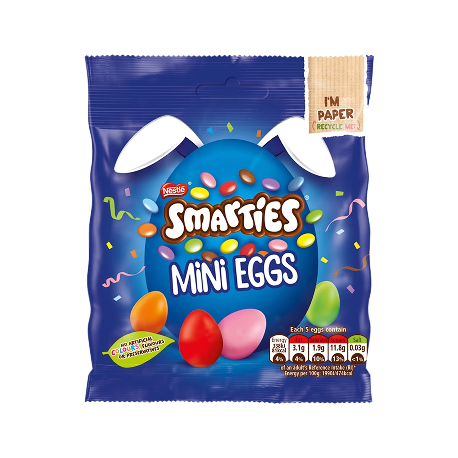 Smarties Milk Chocolate Easter Mini Eggs Sharing Bag 80g — The Sweet Store
