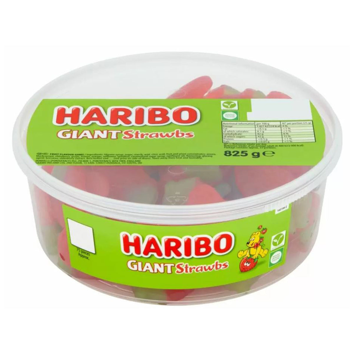 Haribo Giant Strawbs 825g — The Sweet Store