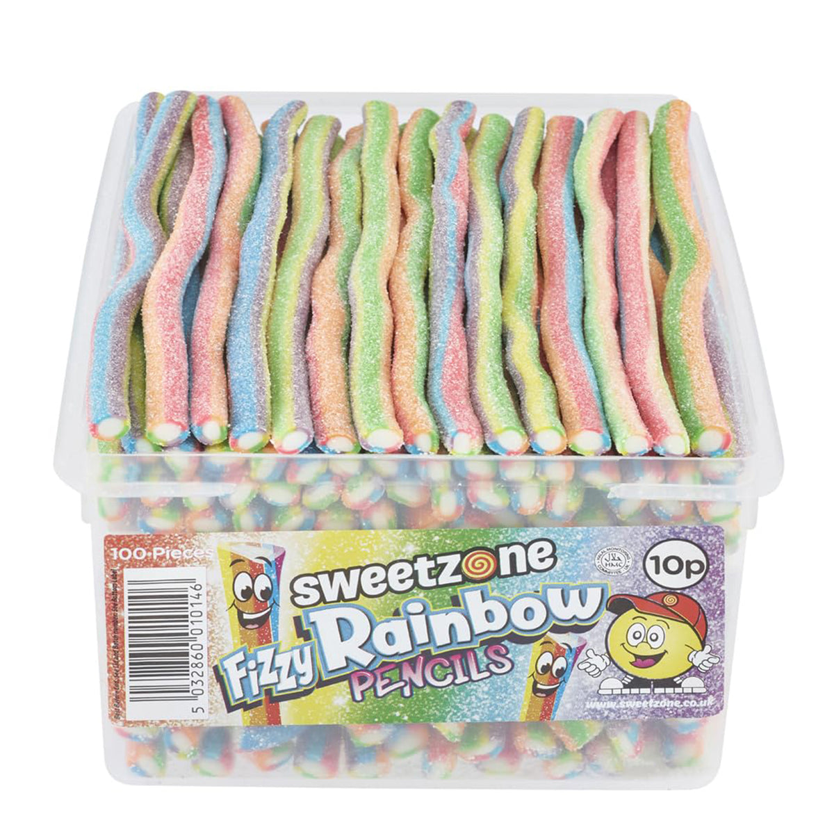 Sweet zone Fizzy Rainbow Pencils 1100g — The Sweet Store